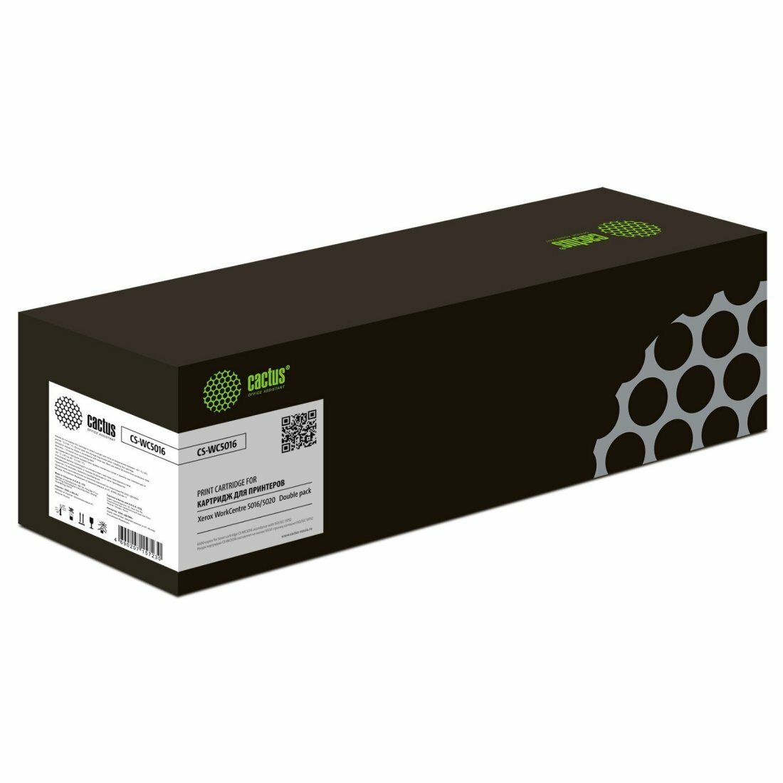 Картридж лазерный Cactus CS-WC5016 106R01277 черный x2упак. для Xerox WorkCentre 5016/5020