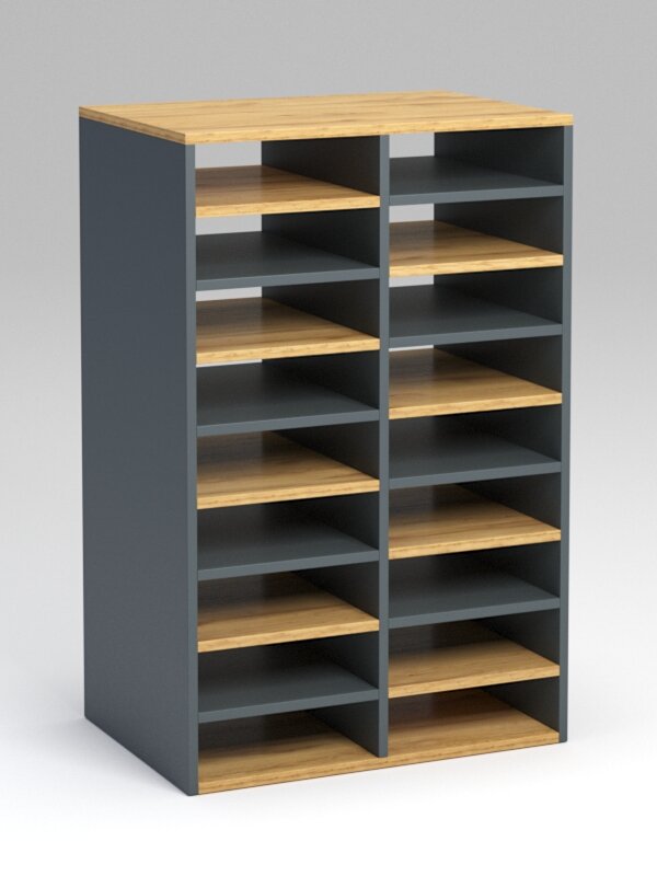 Тумба для документов, Темно-серый и Дуб Золотистый. Производитель товара - компания Westcom.