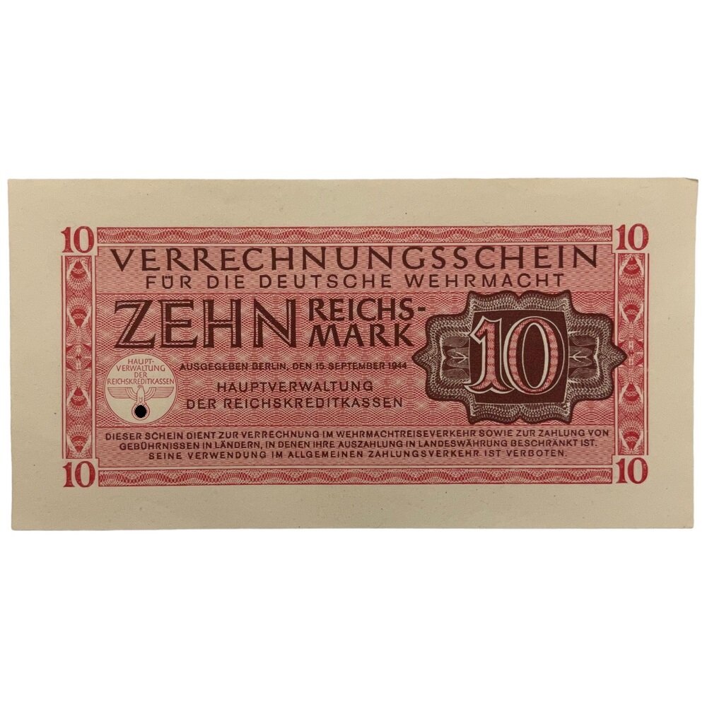 Третий Рейх 10 рейхсмарок 1944 г.