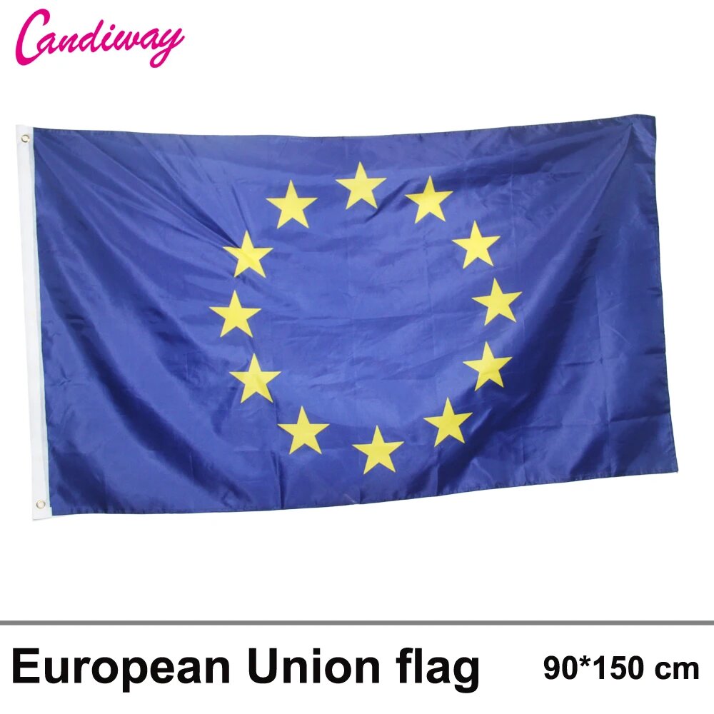 Европейский флаг Союза 90x150 см, Candiway, полиэстер