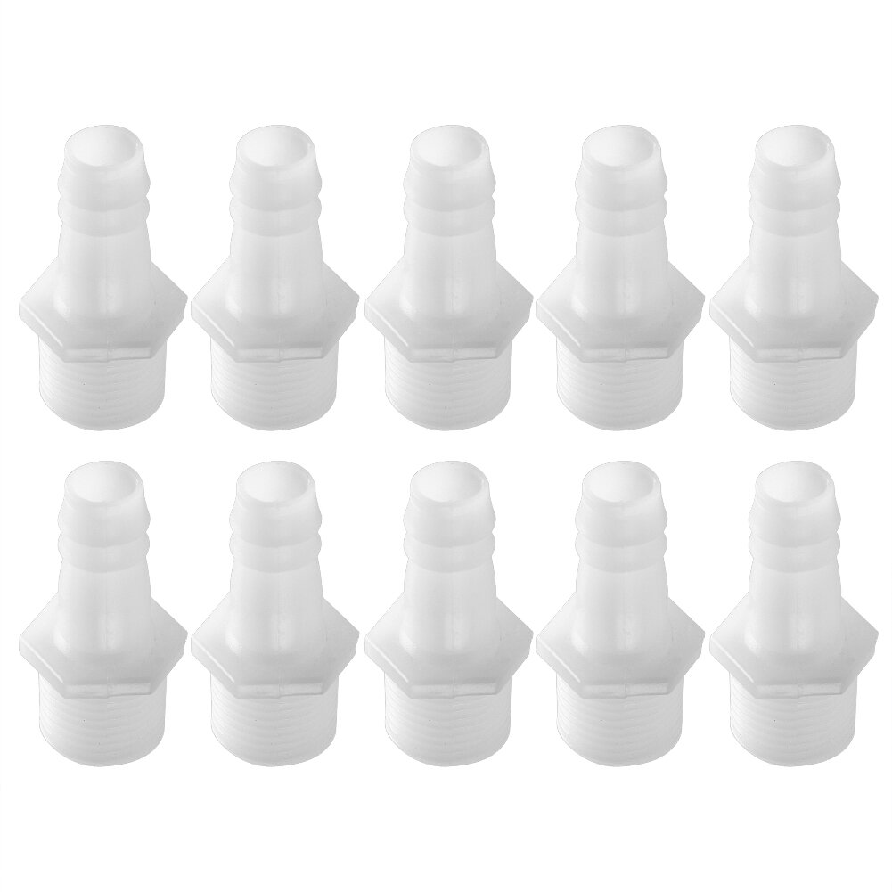 10 штук, аквариумный переходник с резьбой 1/2 дюйма, соединитель для шланга воздушного насоса аквариума, фитинг, 12 мм