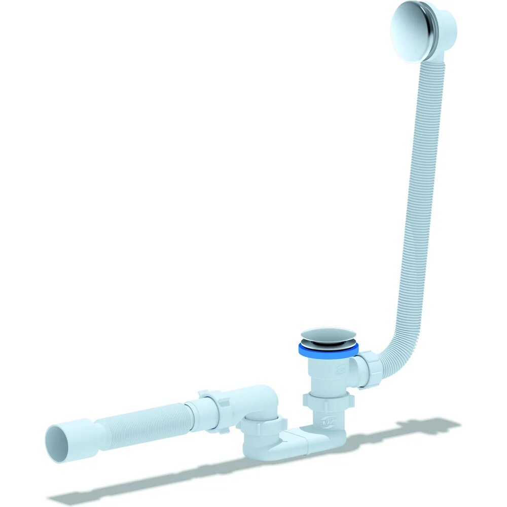 АНИ Пласт Сифон д/ванны плоск авт 1 1/2x40 гофр 40х50 EC055GS 025-1036