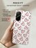 Чехол на Poco F7 / Поко F7 с принтом "Little hearts doodles 2 - 14 февраля", про...