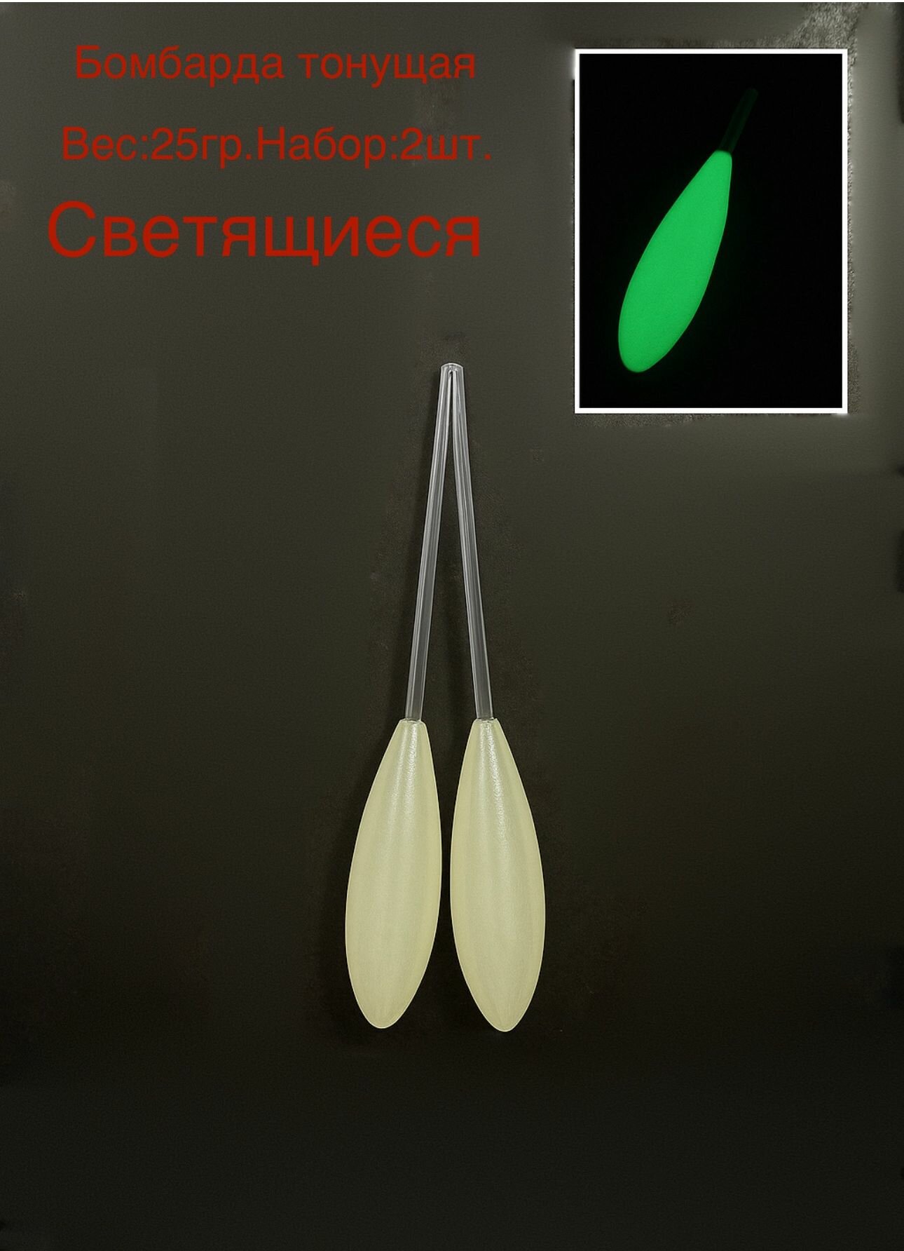 Бомбарда тонущая 25гр. 2шт.