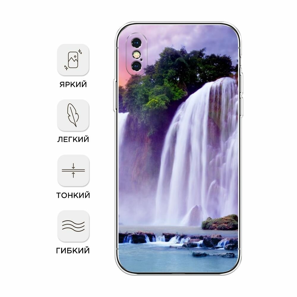 Чехол на Apple iPhone XS Max / Айфон XS Max с принтом водопад 10 — фото 1