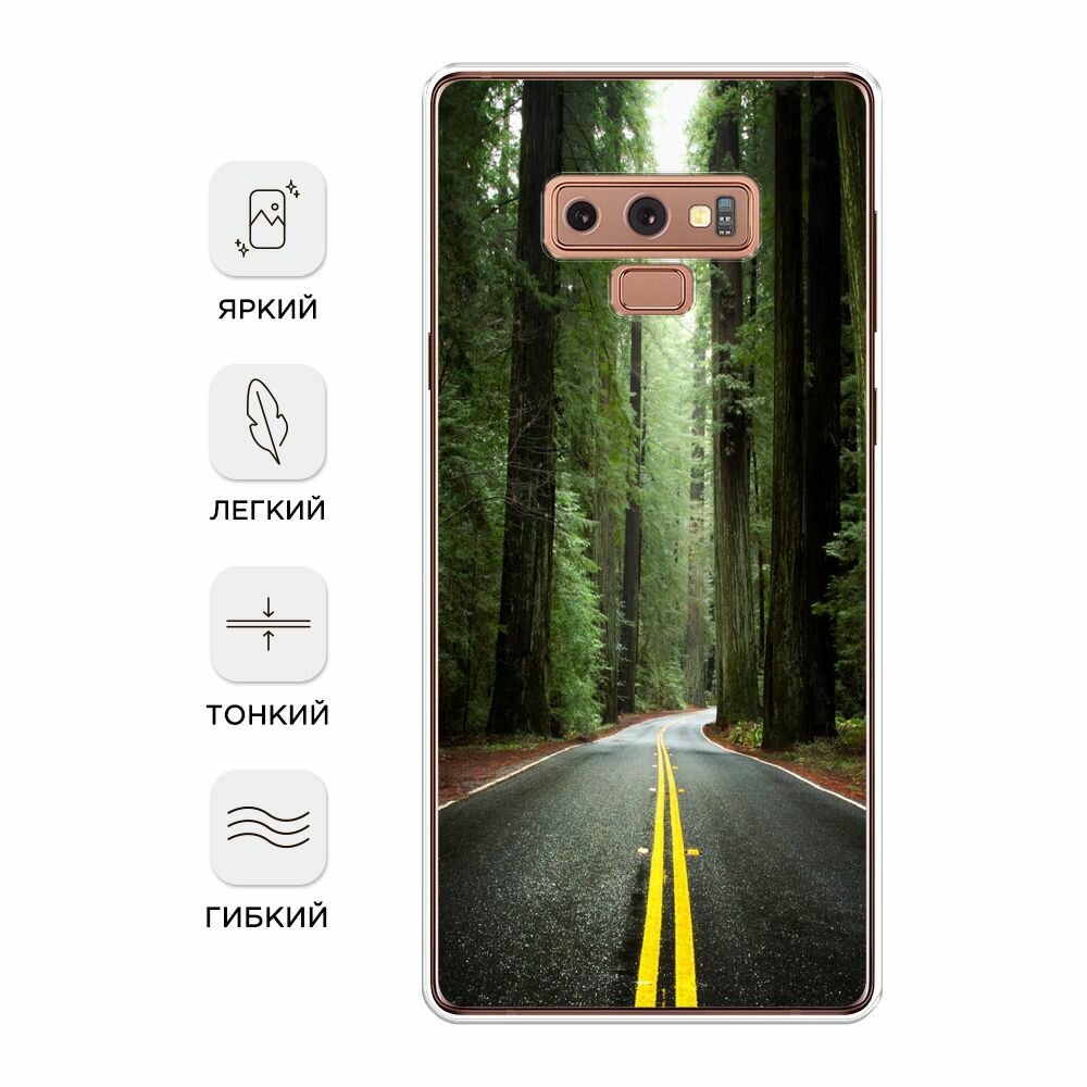 Чехол на Samsung Galaxy Note 9 / Самсунг Галакси Нот 9 с принтом "Лес 17" — фото 1
