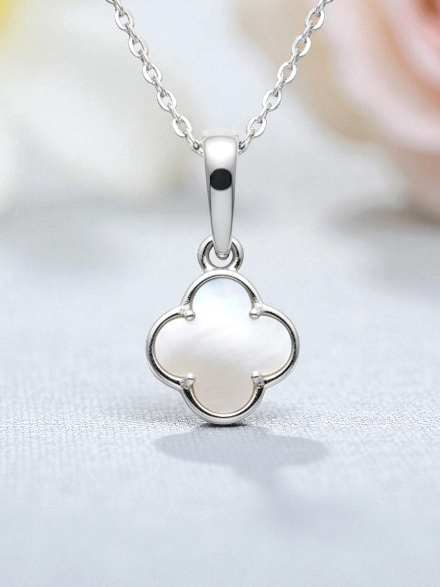 Подвеска ПЕРСОНА, серебро, 925 проба, родирование, перламутр