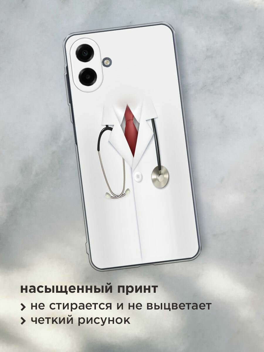 Чехол на Samsung Galaxy A07 / Самсунг А07 с принтом "Халат врача" — фото 1
