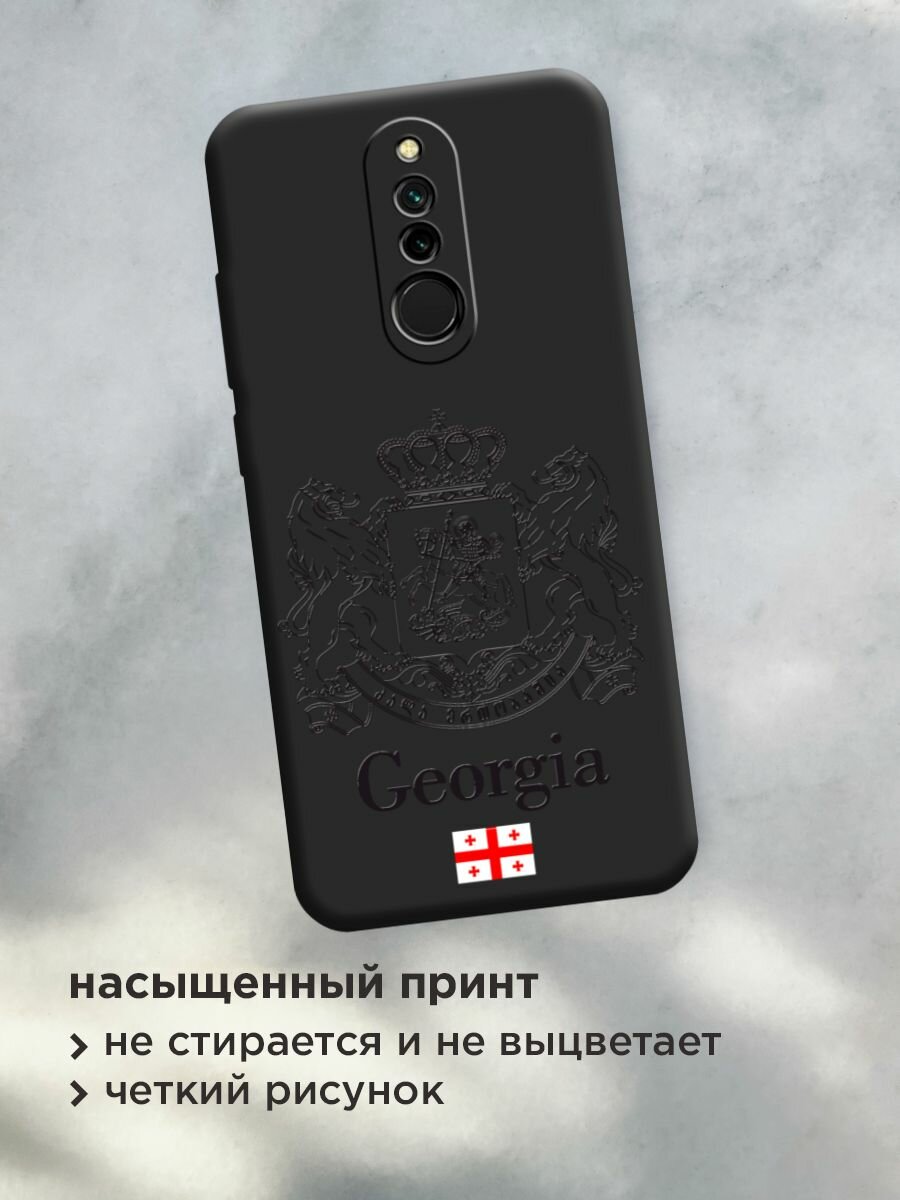 Чехол на Xiaomi Redmi 8 / Редми 8 с принтом "Герб Грузии" — фото 1