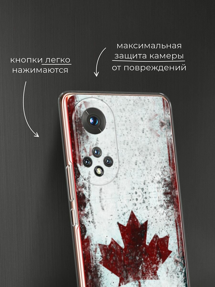 Чехол на Honor 50/Huawei Nova 9 / Хонор 50/Хуавей Нова 9 с принтом "Канада" — фото 1
