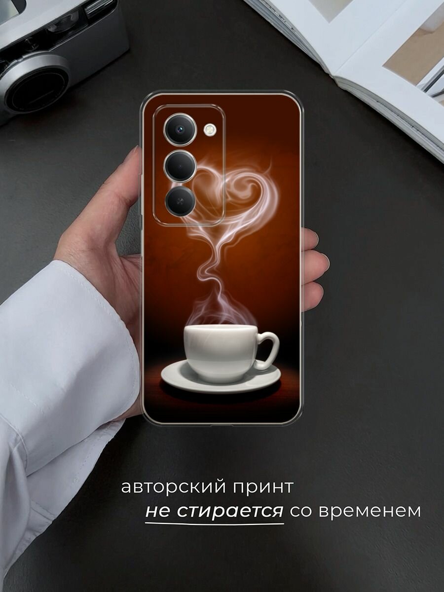 Чехол на Xiaomi Redmi 15 / Сяоми Редми 15 с принтом "Кофейная любовь" — фото 1