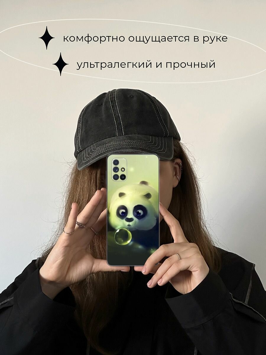 Чехол на Samsung Galaxy M51 / Самсунг Галакси М51 с принтом "Малыш панды" — фото 1