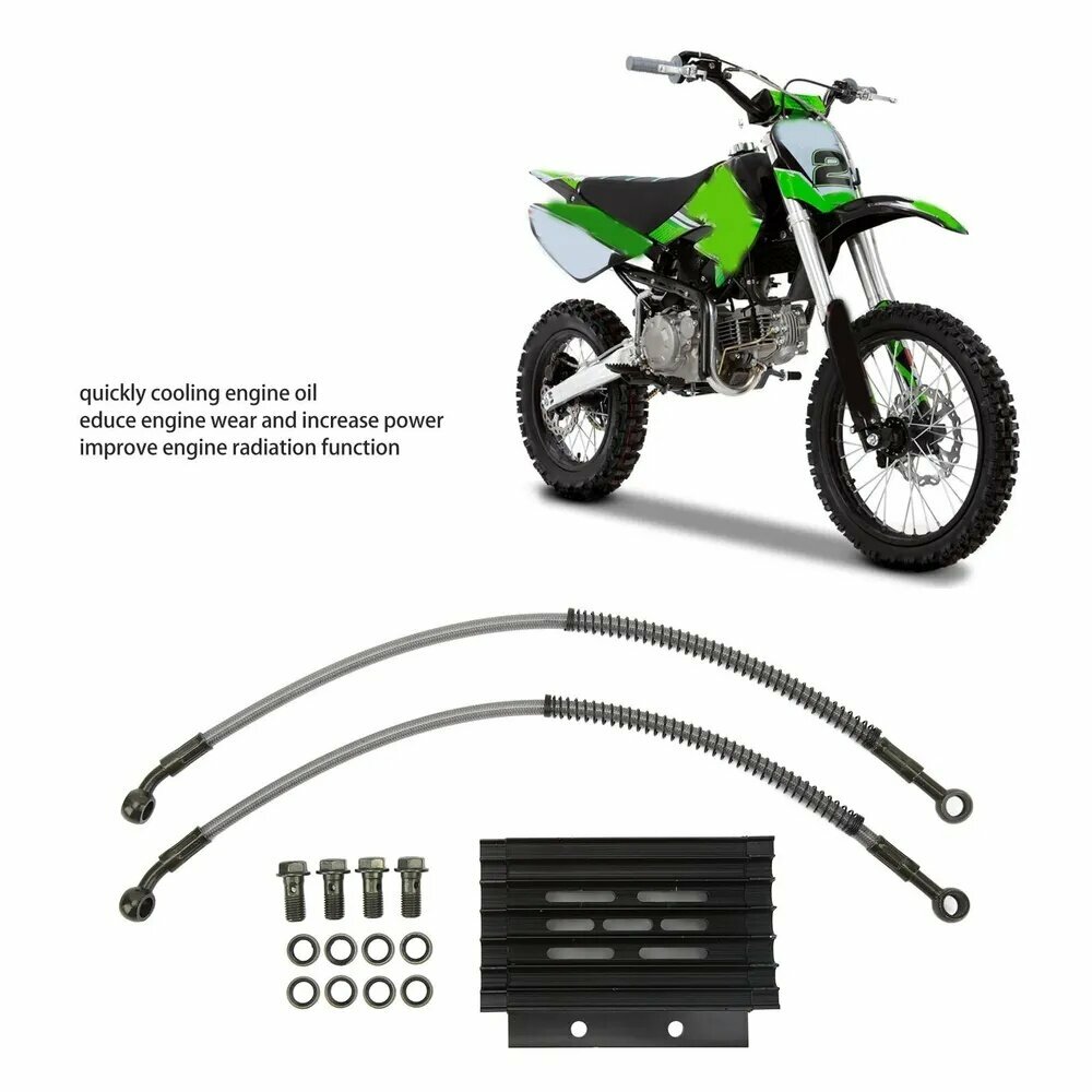 CNC маслоохладитель радиатор для 110CC-150CC пит Dirt Monkey велосипед ATV