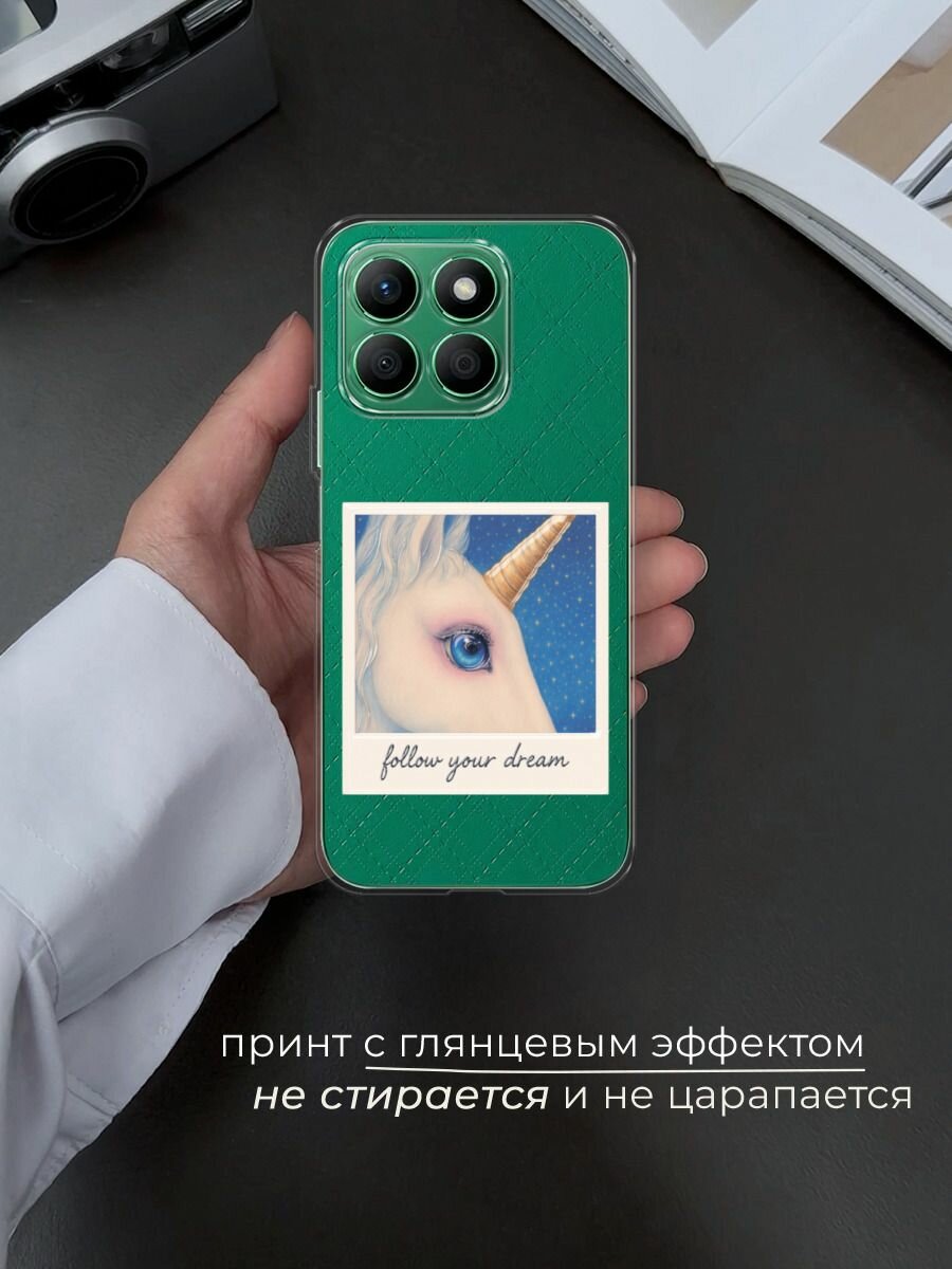 Чехол на Honor X8B / Хонор X8B с принтом "Глаз единорога" — фото 1
