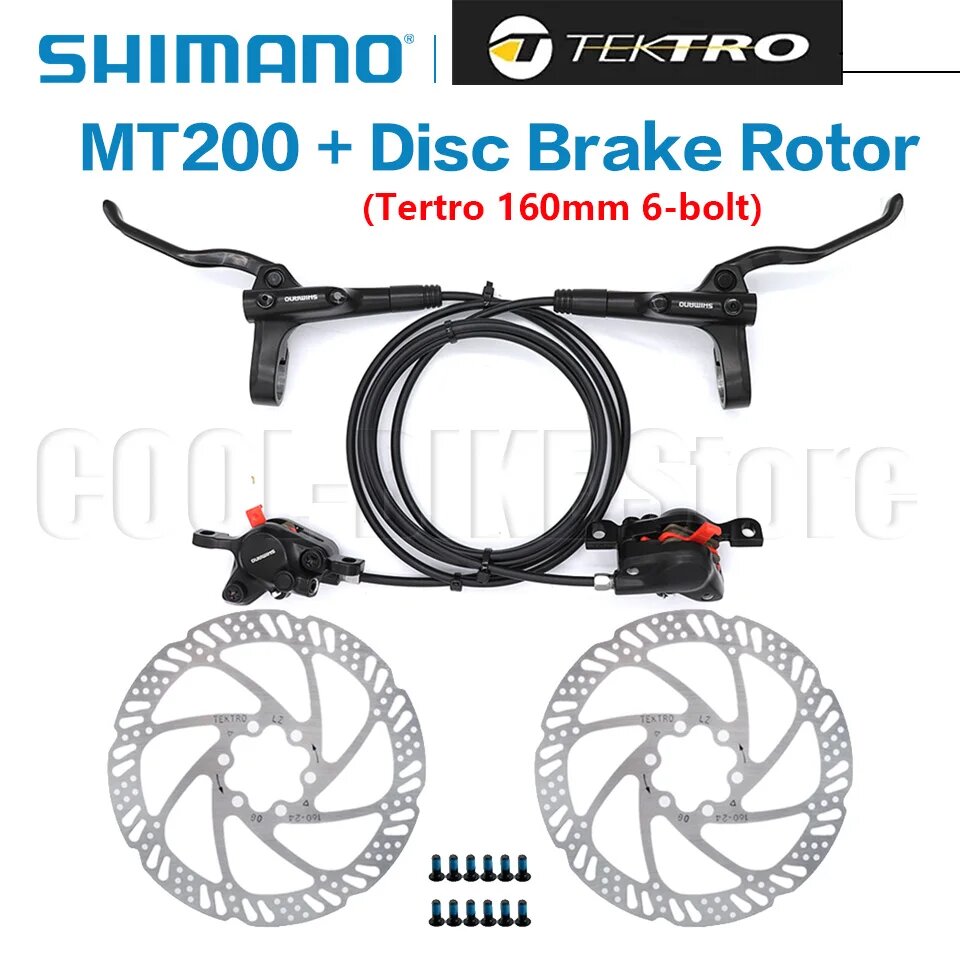 SHIMANO BL-MT200+BR-MT200 Гидравлические дисковые тормоза MT200 TR160 160mm
