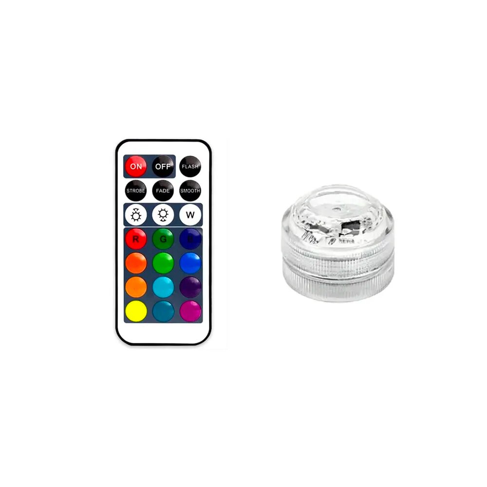Светодиодный подсвечник с пультом, 13 цветов, 1 light 1 control