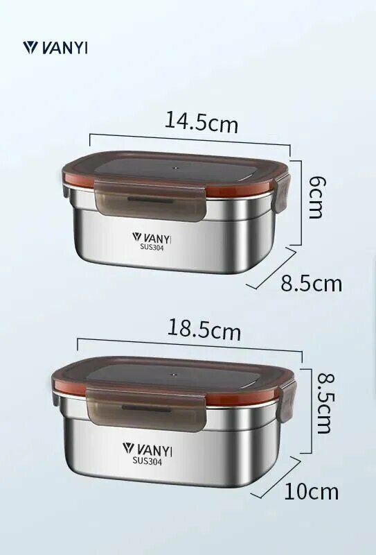 Контейнер пищевой, 0,5 мл, 1,1 мл, 2 шт