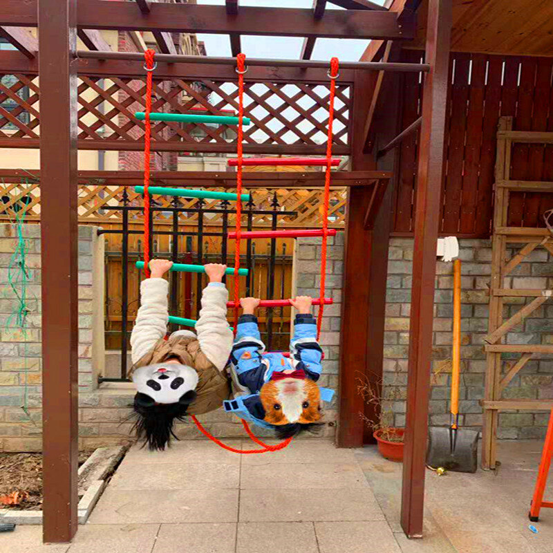 Детская лестница для лазания, оборудование для упражнений в помещении, цветная лестница для лазания, семейная лестница для детского сада, деревянная развлекательная лестница, мягкая лестница