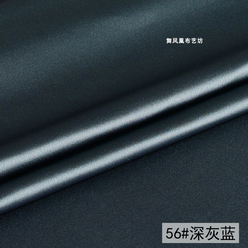 Однотонная двусторонняя ацетатная атласная ткань, глянцевая имитация шелка, дышащая, гладкая ткань для платьев