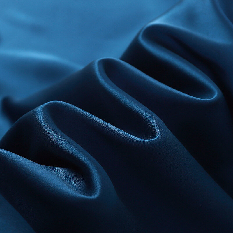 Простой креп-сатин 16/19 монме, ширина 114 см, 100% шелк тутового дерева, полный шелковый материал для оптовой одежды