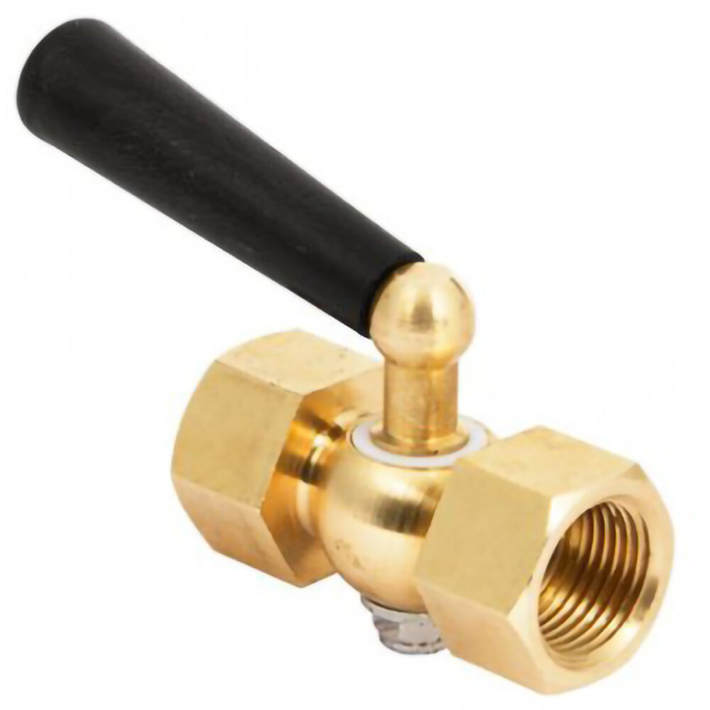 Кран для манометра Росма Ду15 Ру25 трехходовой латунный, внутренняя резьба G1/2″ ручка-рычаг без фланца