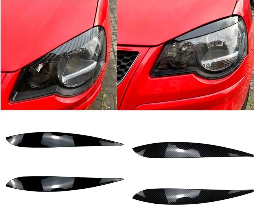 Передняя фара VW Polo 4 MK4 9N3 GTI R32 TDI black brightness 2005-2009