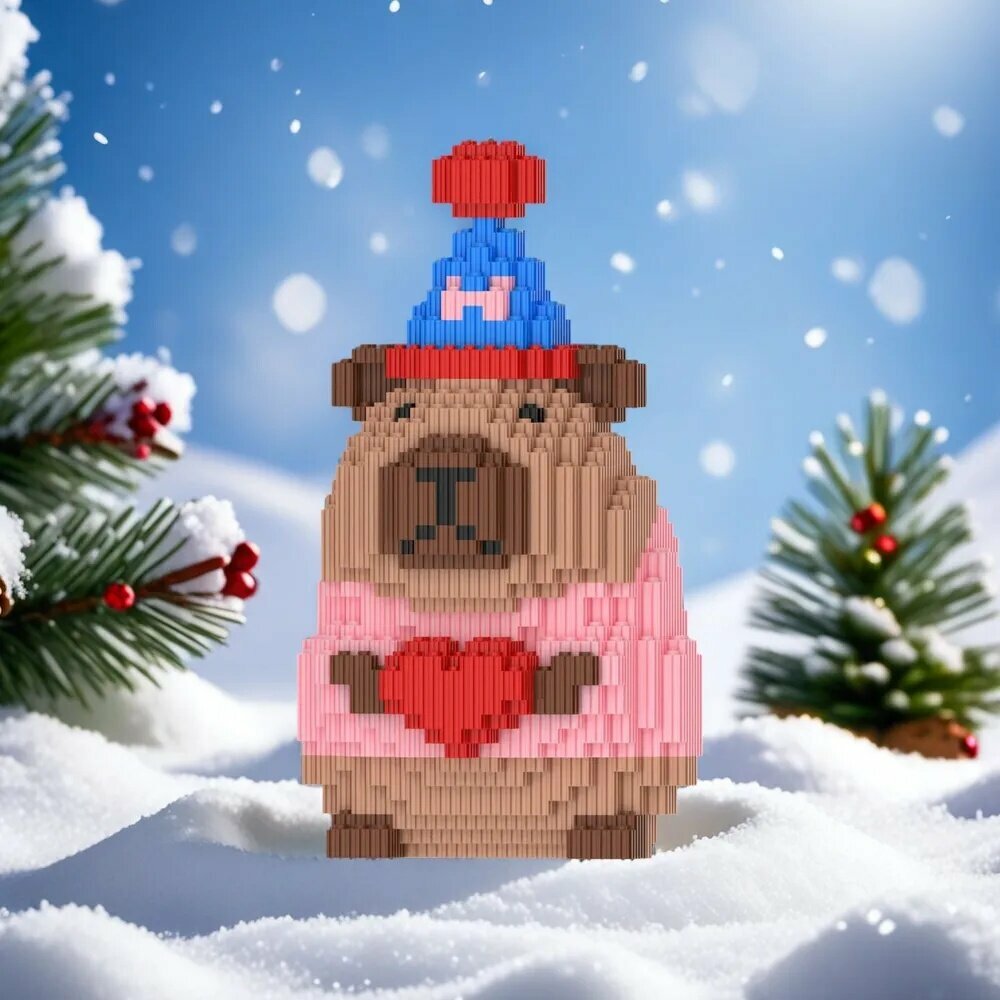 Конструктор 3D, игрушка Капибара, подарок для девочки/мальчика — фото 1