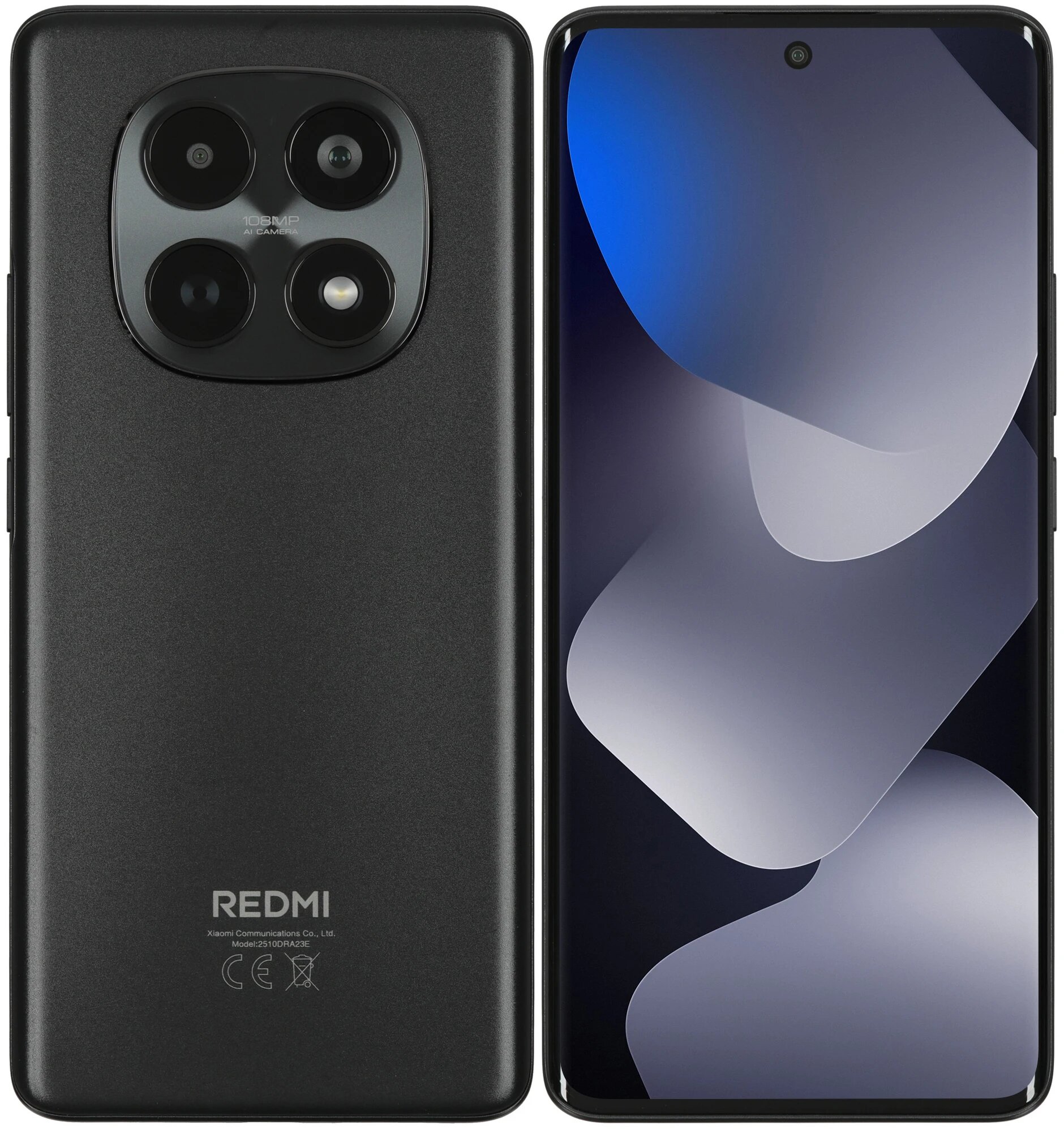 Смартфон Xiaomi Redmi Note 15, 8/128 Гб, AMOLED-экран 6,77", 120Гц, камера 108 Мп, черный