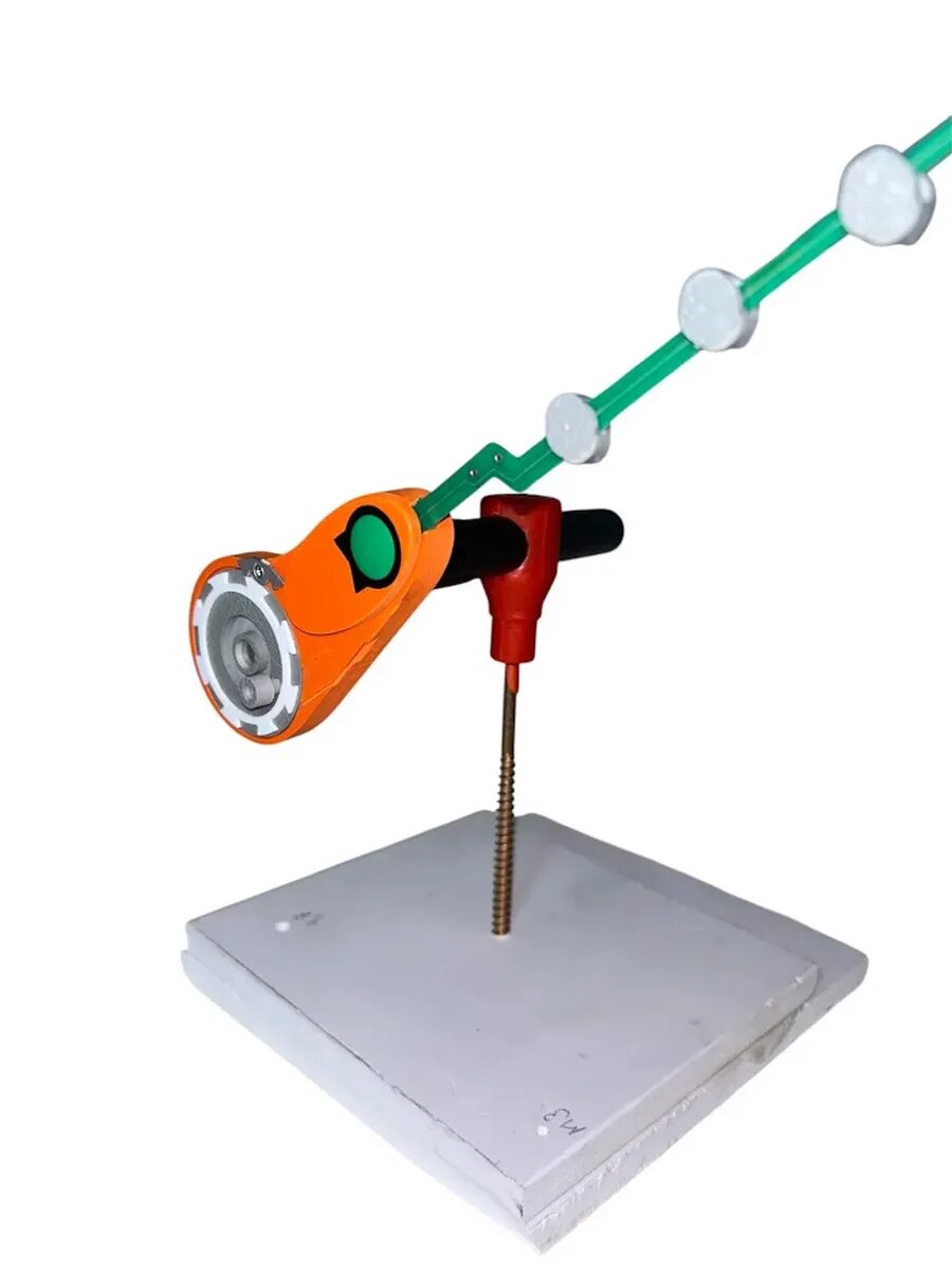 Удочка Megatex «Электронный балансир-2», зимняя, с сигнализатором поклёвки, оранжевая