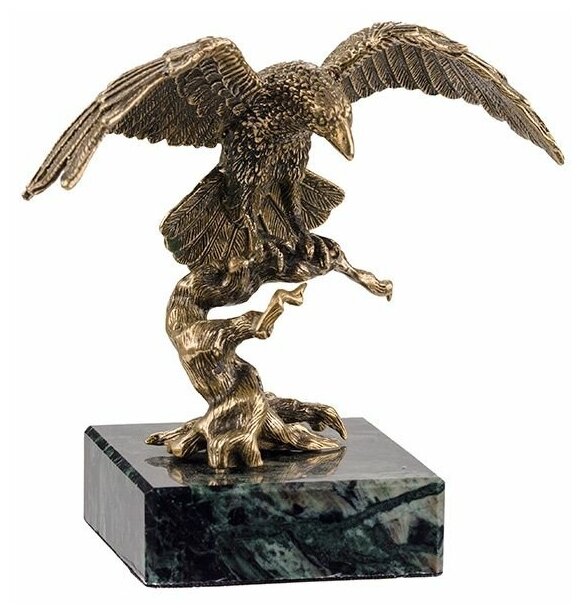 Статуэтка Ворон на коряге (ВхШхД 11см./4см./12см.)