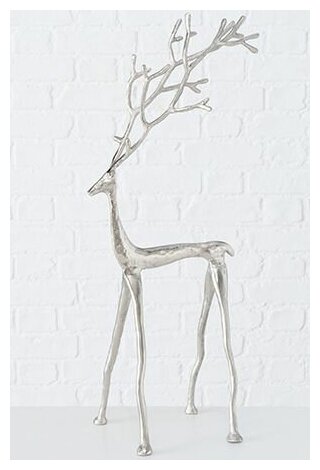 Статуэтка олень фродди, серебряный, металл, 67 см, Boltze 2004023-9829700
