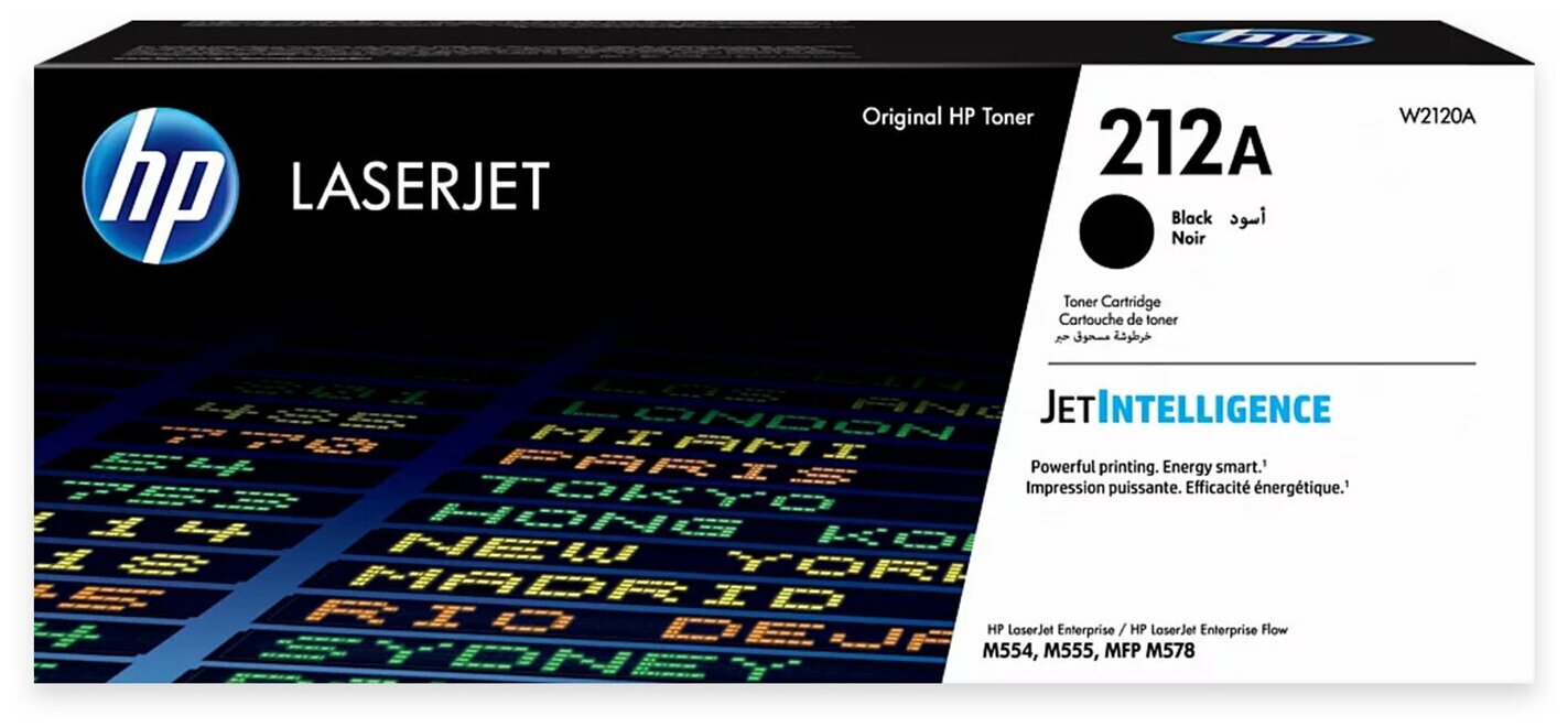 Картридж HP №212A (2120A) лазерный черный для LaserJet Enterprise M555dn, M554dn, M555x, M578c