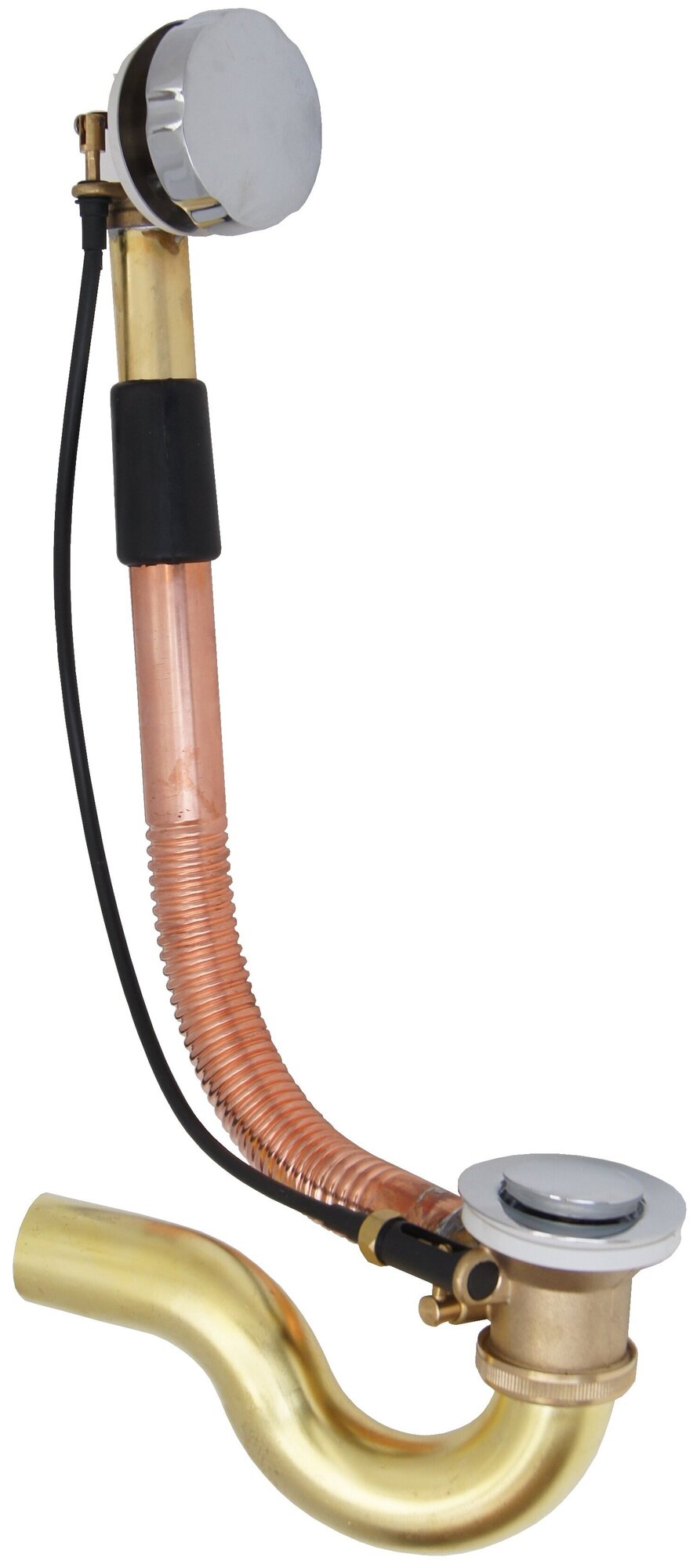 Обвязка для ванны Hansen H6611, трубная, хромированная, полуавтоматическая