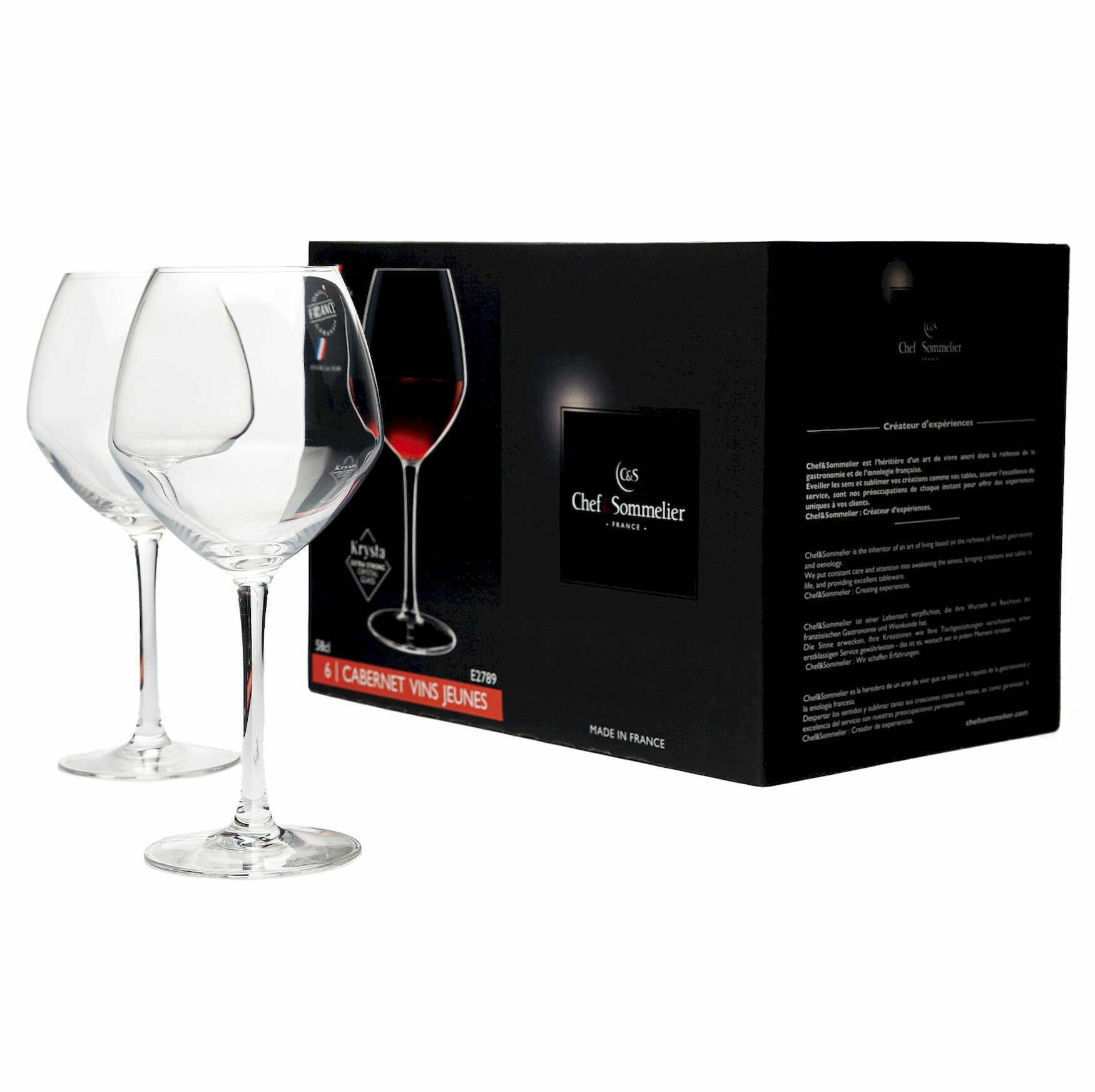Бокал для вина Chef&Sommelier Cabernet Vins Jeunes 580 мл. / 6 шт.