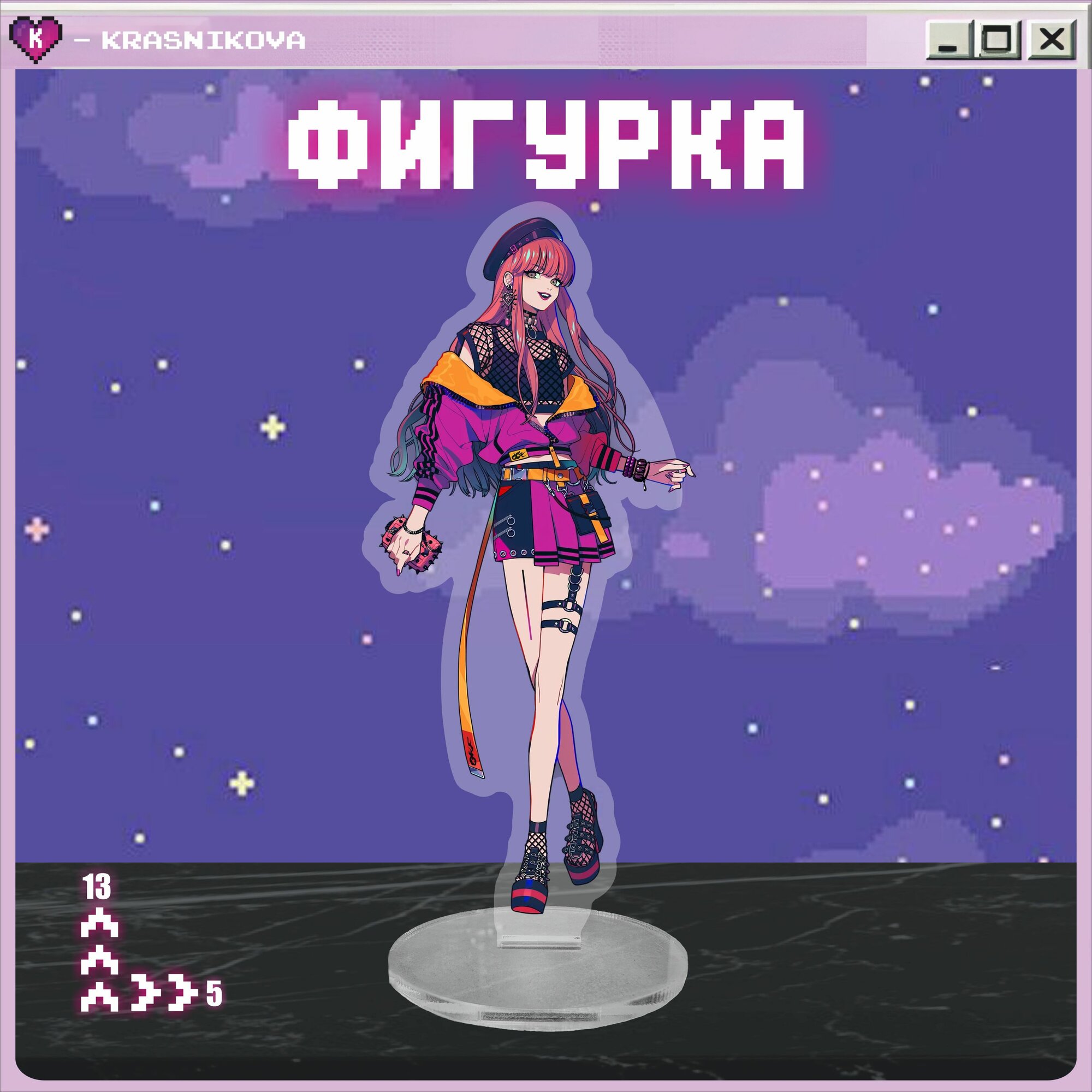 Акриловая фигурка / Akan Yatsura Paradox Live Фолкнер