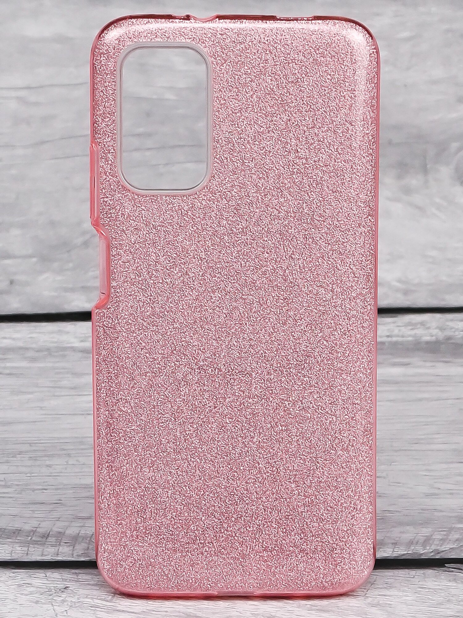 Силиконовый чехол бампер на смартфон Xiaomi Redmi 9T переливающийся с блестками, защитная блестящая накладка для телефона Ксаоми редми 9т