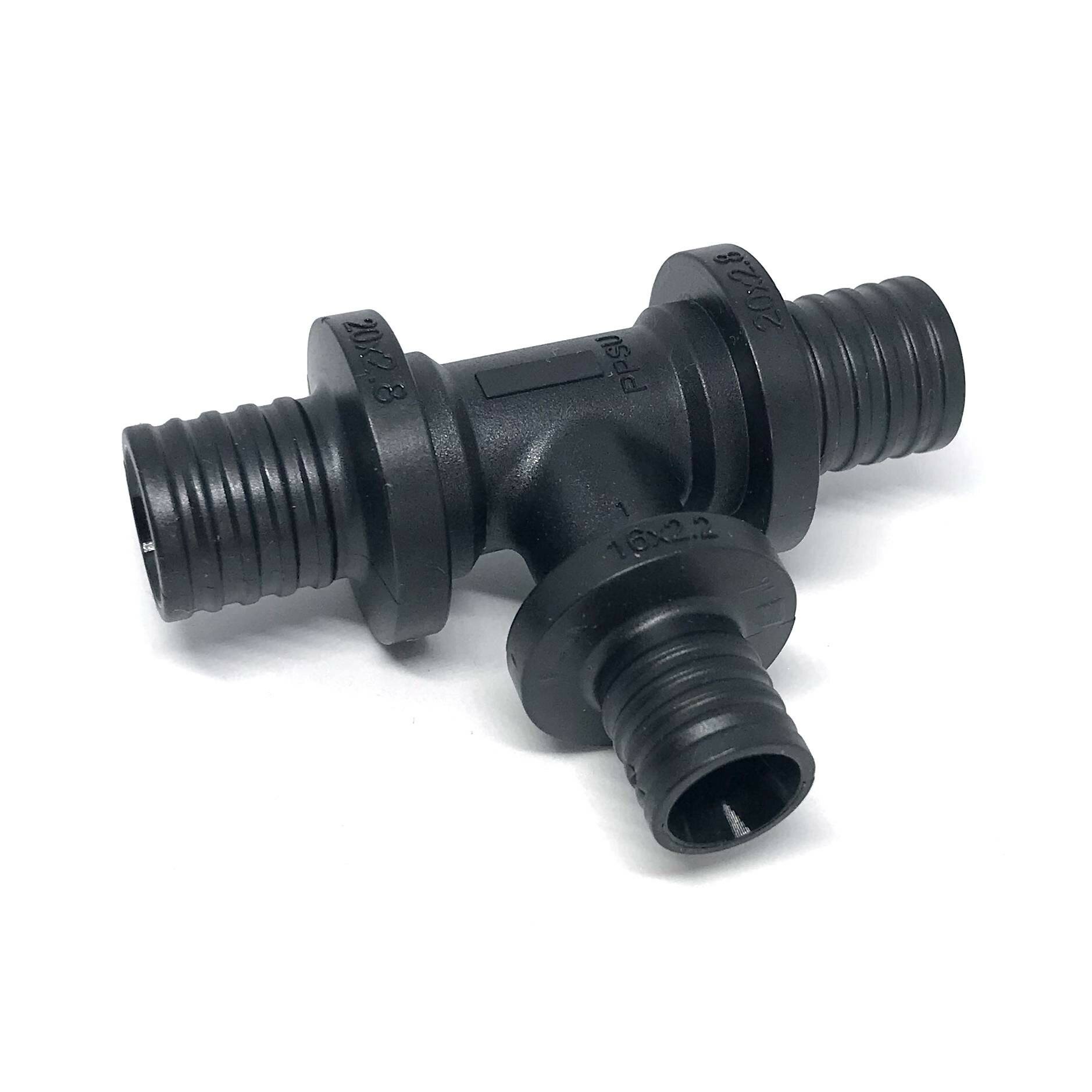 Тройник Royal Thermo 90 градусов, редукционный 20х16х20 мм, PPSU