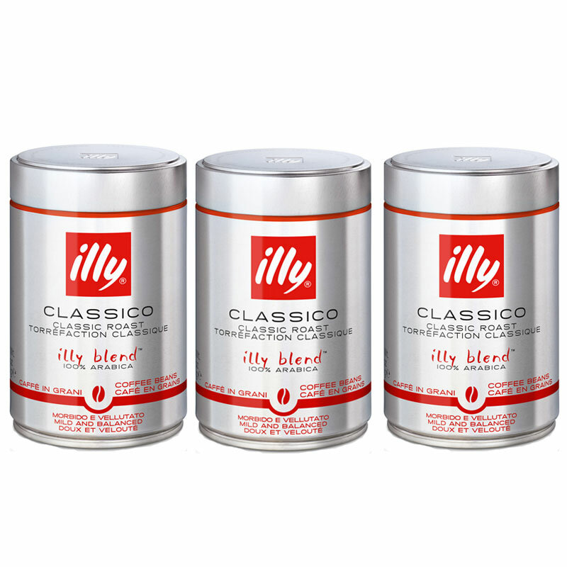 Кофе в зернах Illy Caffe, средняя обжарка, 3 упаковки по 250 г