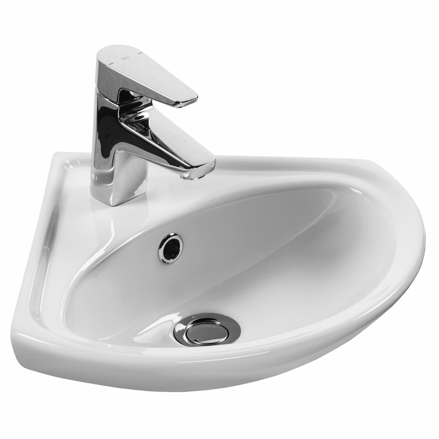 Раковина подвесная угловая Santek Ирис 36 отверстие под смеситель 1WH110514