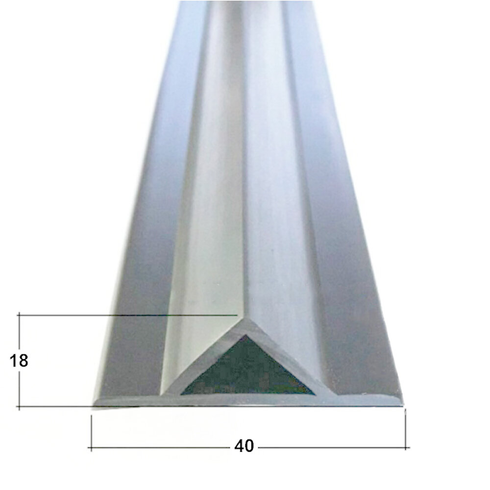 Профиль редан для надувных лодок ПВХ, №1.1 серый 1м