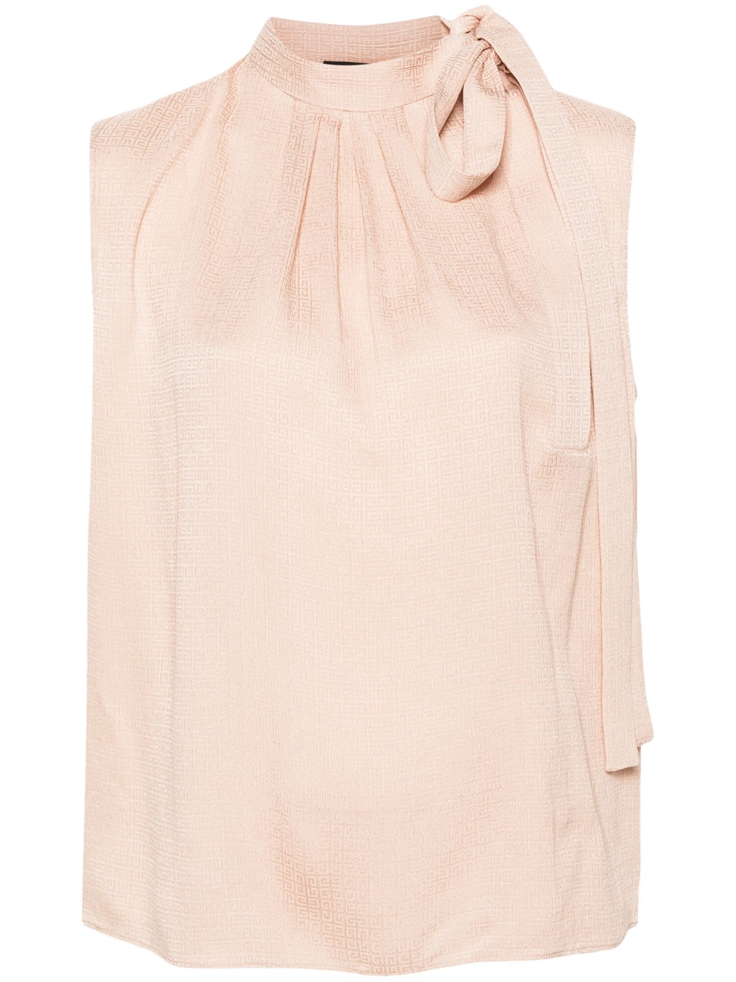 Блуза Шелковая блузка с высоким воротником