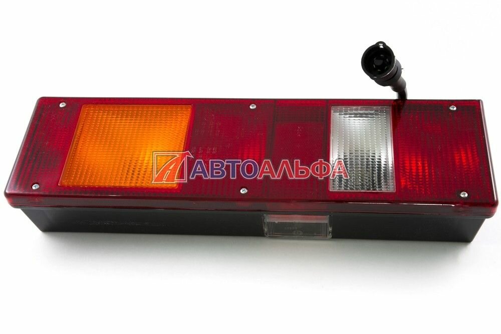 Фонарь задний левый 24В с проводом КАМАЗ, МАЗ, урал