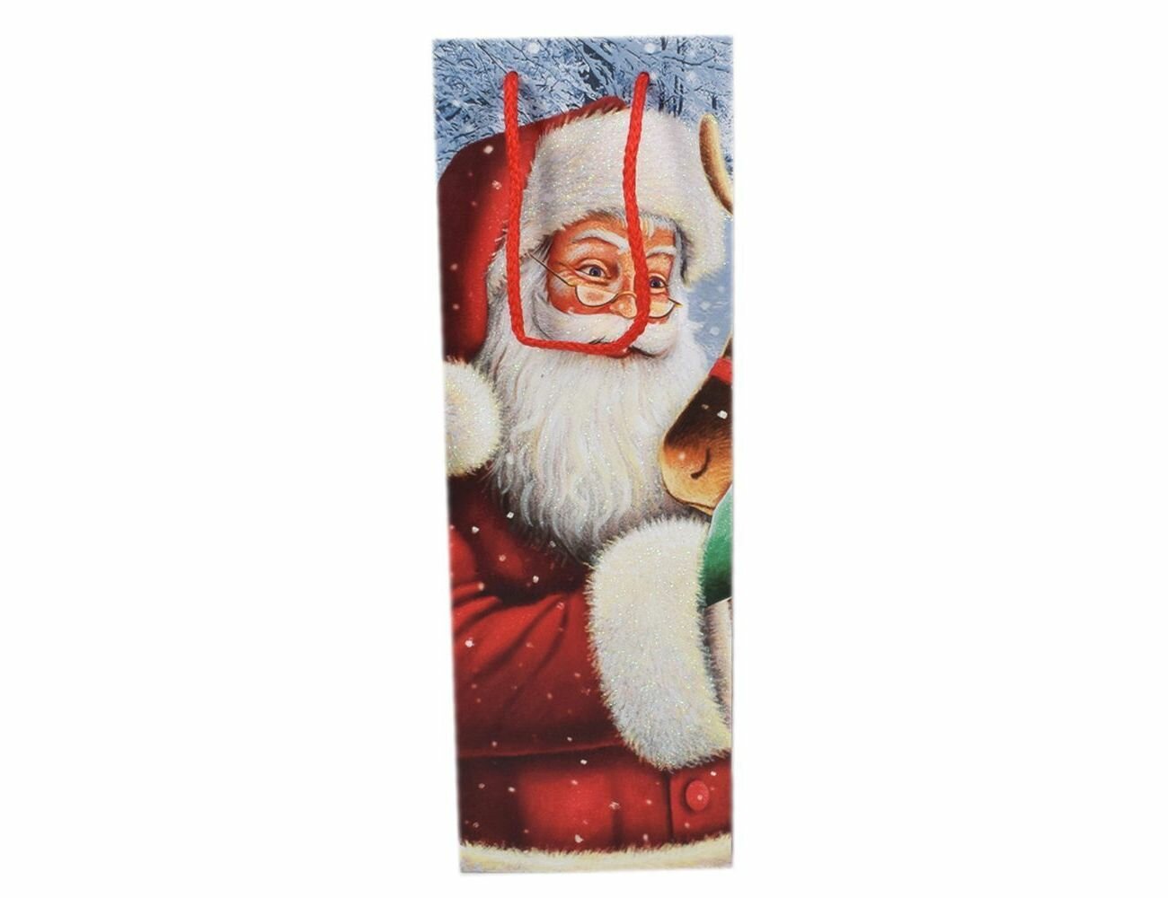Подарочный пакет для бутылки, бумага, 36х12 см, Due Esse Christmas