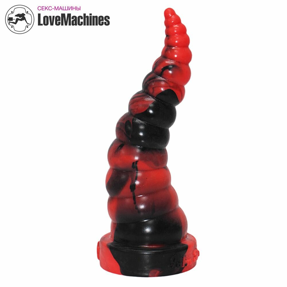 Фаллоимитатор Рог Малефисенты HORN 37 см vac u lock для секс машины и страпона, силикон