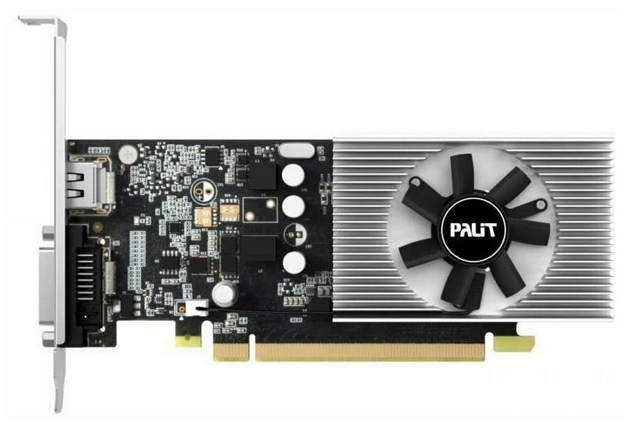 Видеокарта Palit NVIDIA GeForce GT 1030 PA-GT1030 2GD4 2ГБ DDR4, Low Profile, Bulk [nec103000646-1082f bulk]