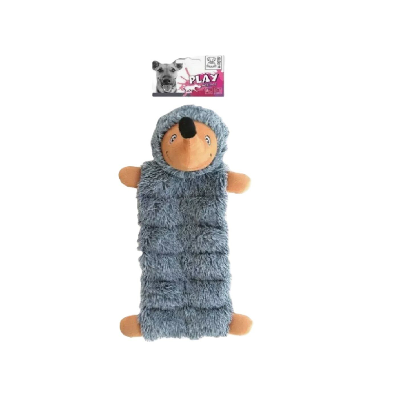 M-PETS Игрушка Ёжик длинный серый мягкая 43 см