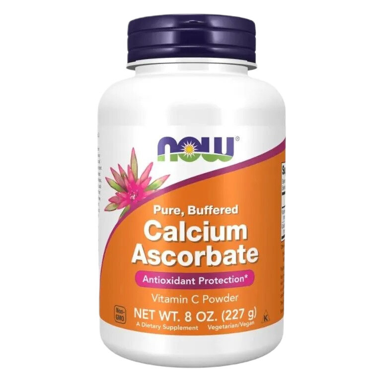 NOW Calcium Ascorbate Буферизованный Кальций Аскорбат порошок 227 грамм 8 oz