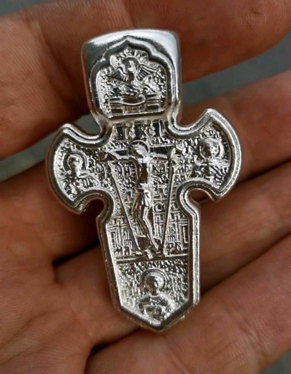 Крестик, серебро, 925 проба