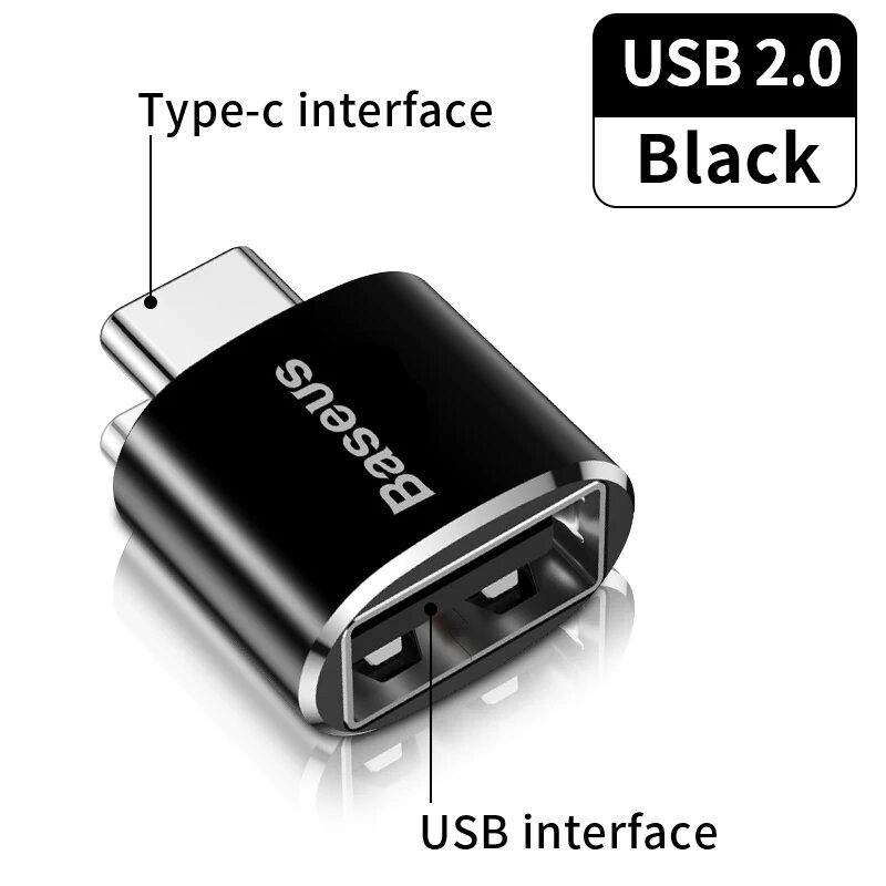 Baseus USB 3.1 Type C OTG адаптер USB C «папа» на USB A «мама» конвертер для Type C to USB Female