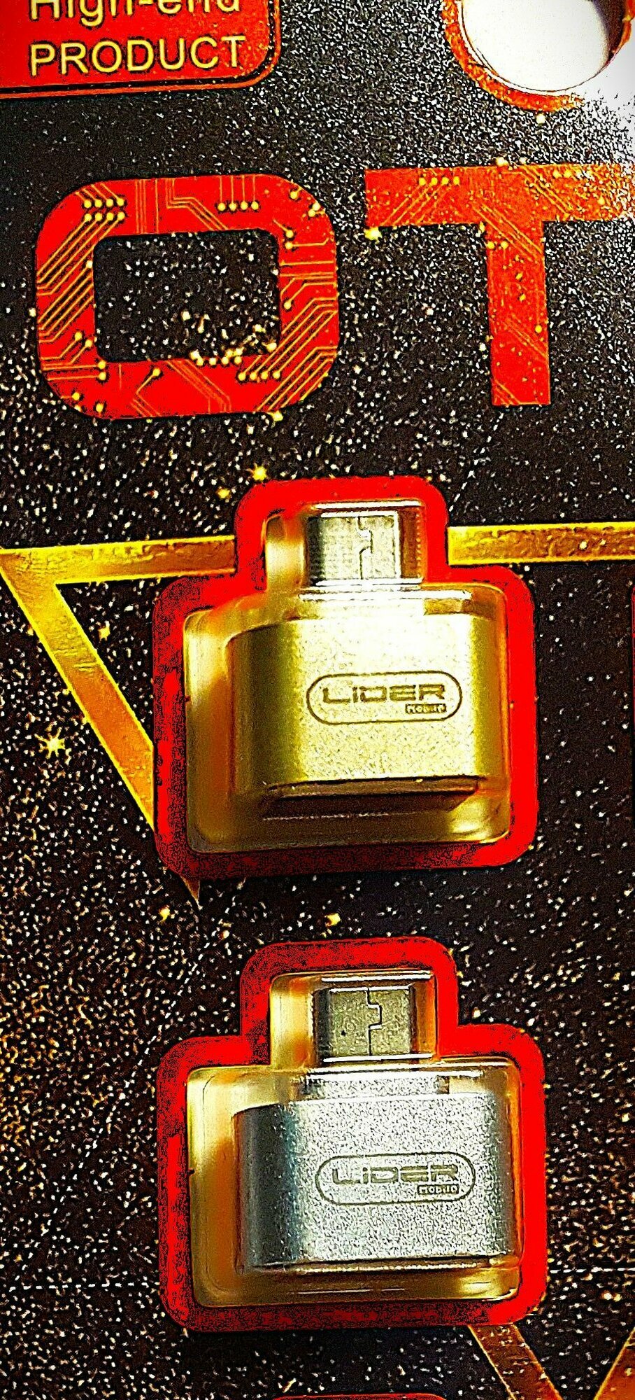 Переходник гн. USB А 3.0/IPH - шт. MiniUSB 5pin (OTG). комплект 2 шт.